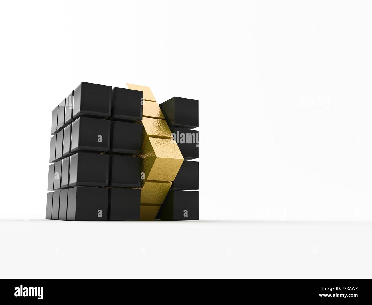 Small cubes on a white background Stock Photo - Alamy