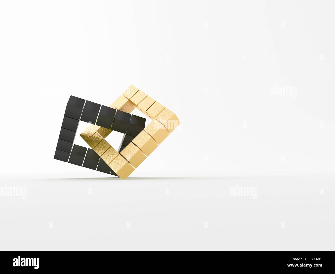 Small cubes on a white background Stock Photo - Alamy