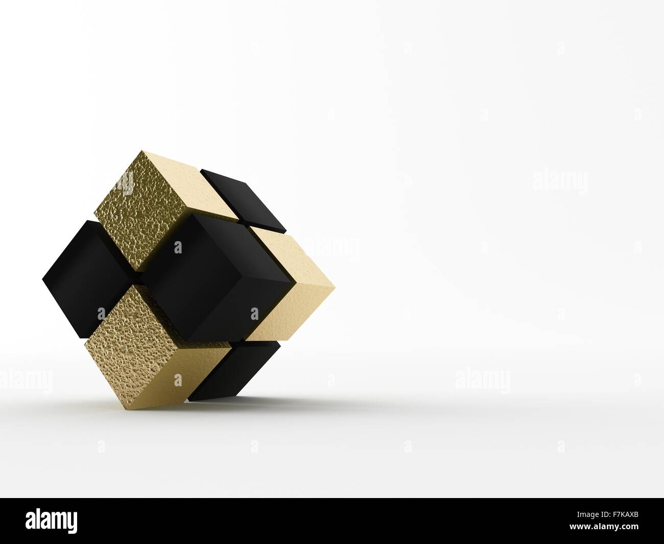 Small cubes on a white background Stock Photo - Alamy