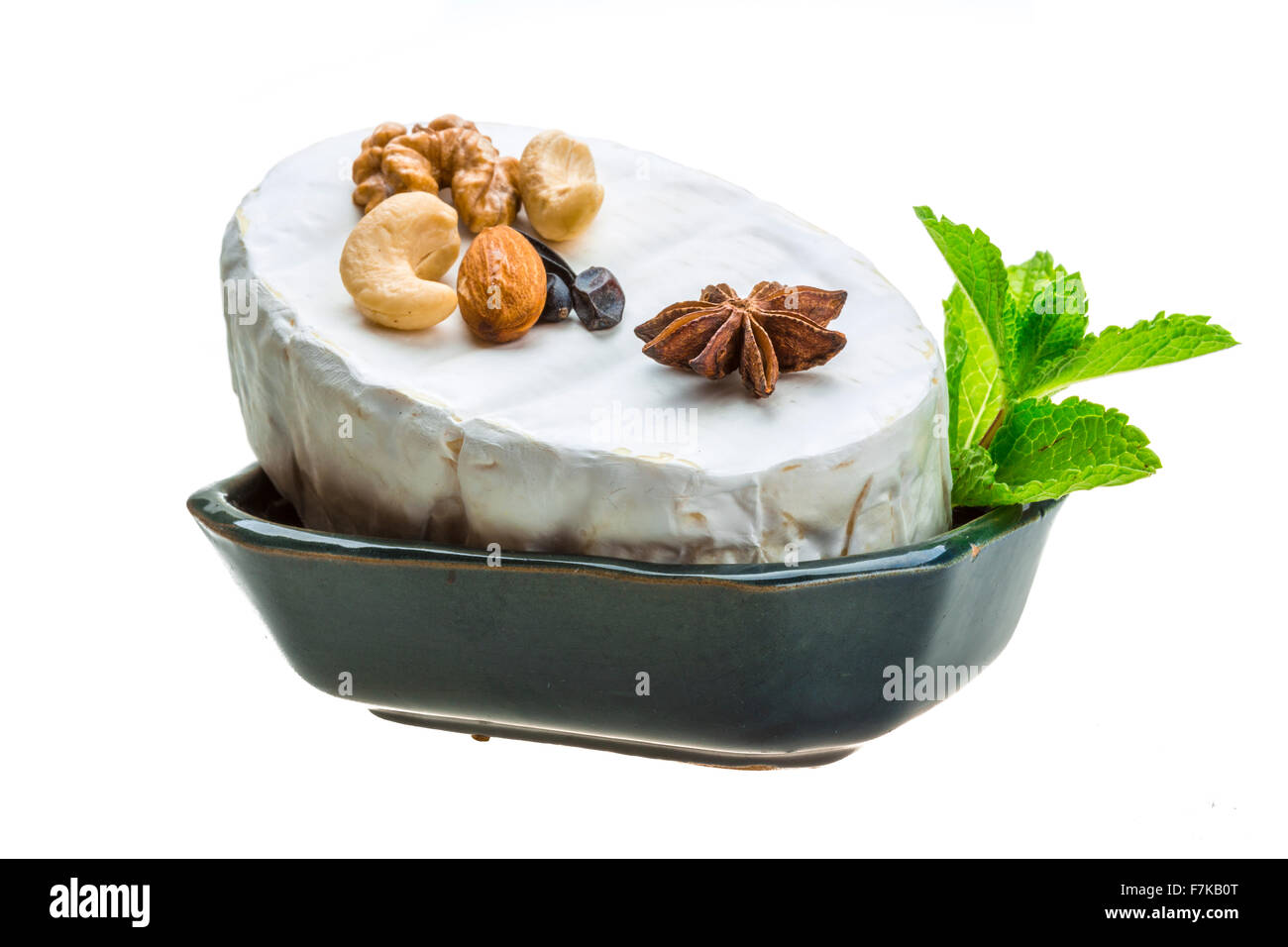 Fresh soft brie cheese Stock Photo - Alamy