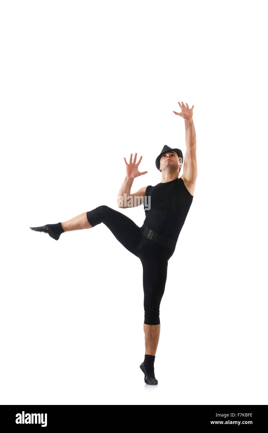 Dancer isolated on the white background Stock Photo - Alamy