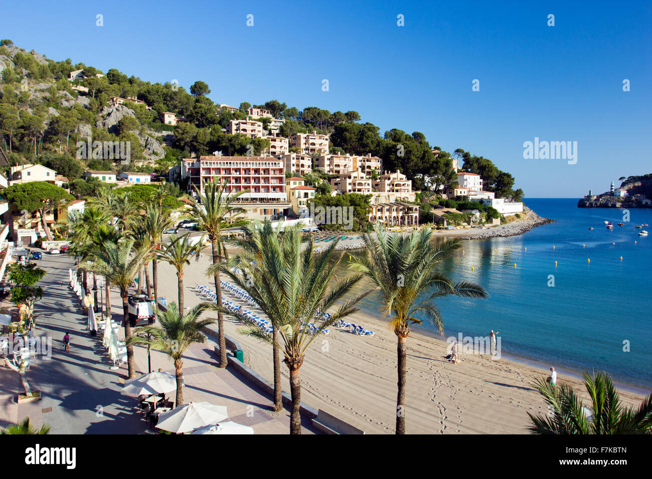 Port de Soller beach resort Stock Photo - Alamy