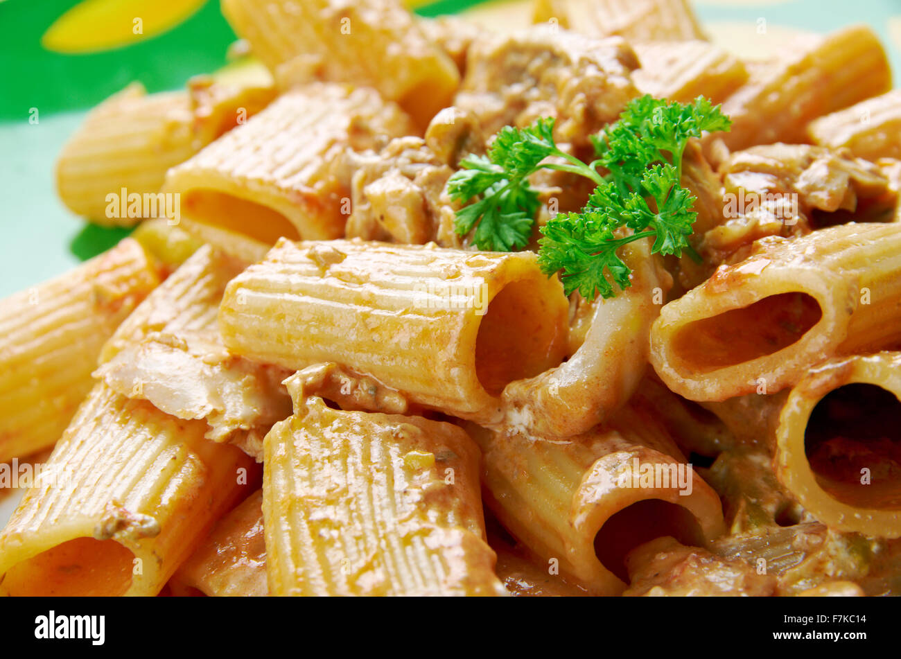 Chicken riggies - Italian-American pasta dish.area of New York State ...