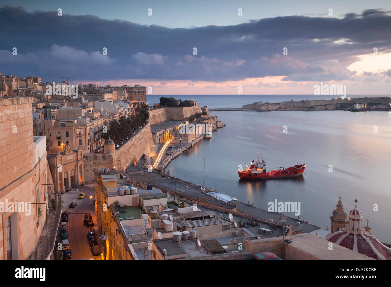 Sunrise in Valletta, Malta Stock Photo - Alamy