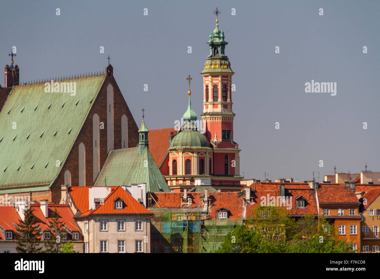Warsaw, Poland. Old Town - famous Royal Castle. UNESCO World Heritage ...