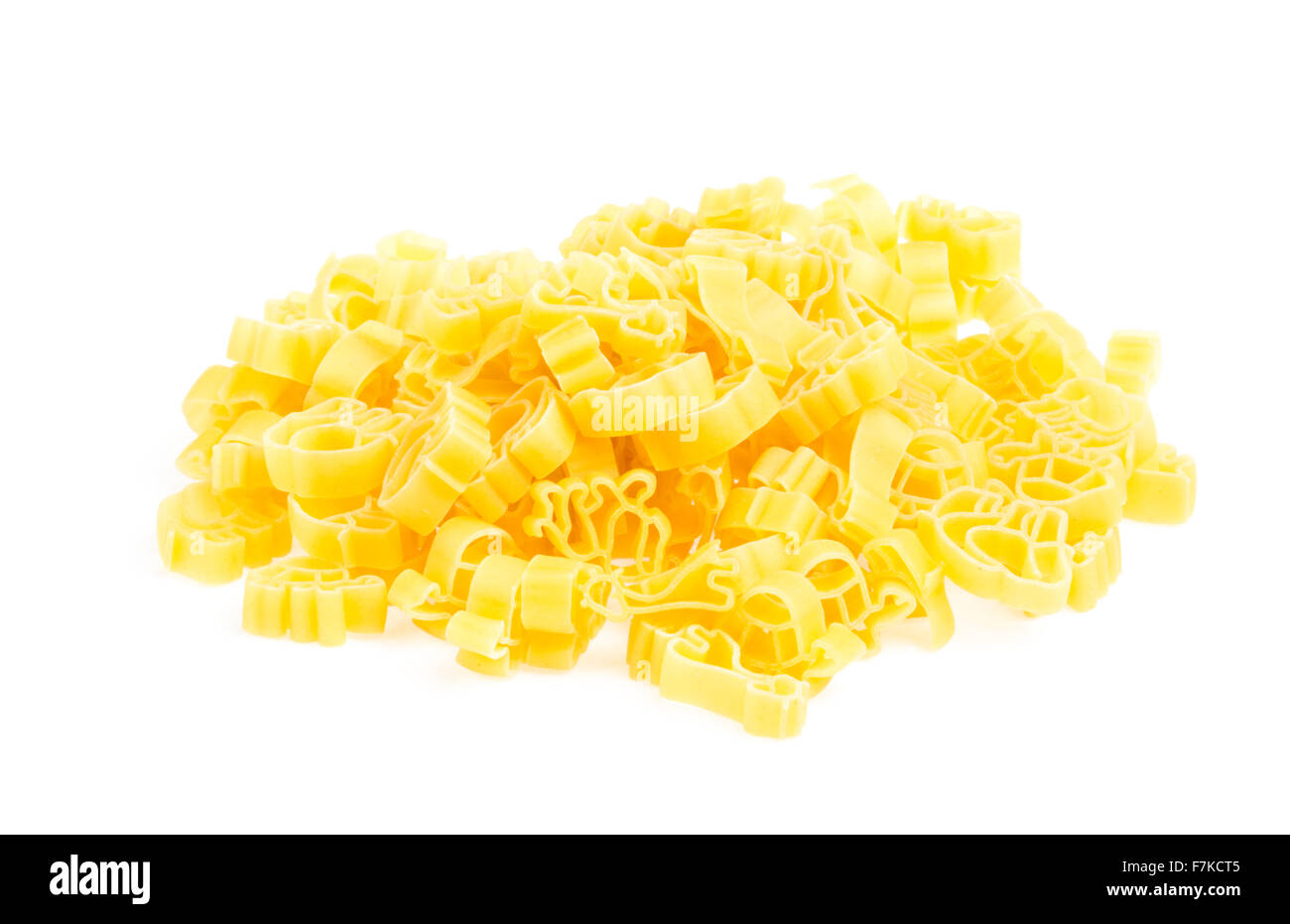 Raw yellow Italian pasta Stock Photo - Alamy