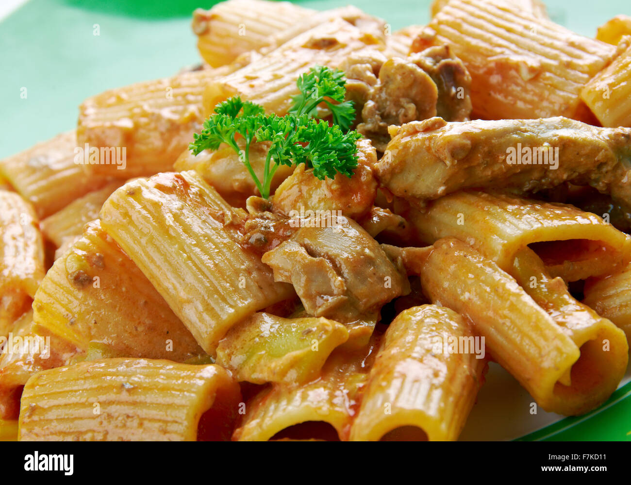Chicken riggies - Italian-American pasta dish.area of New York State ...