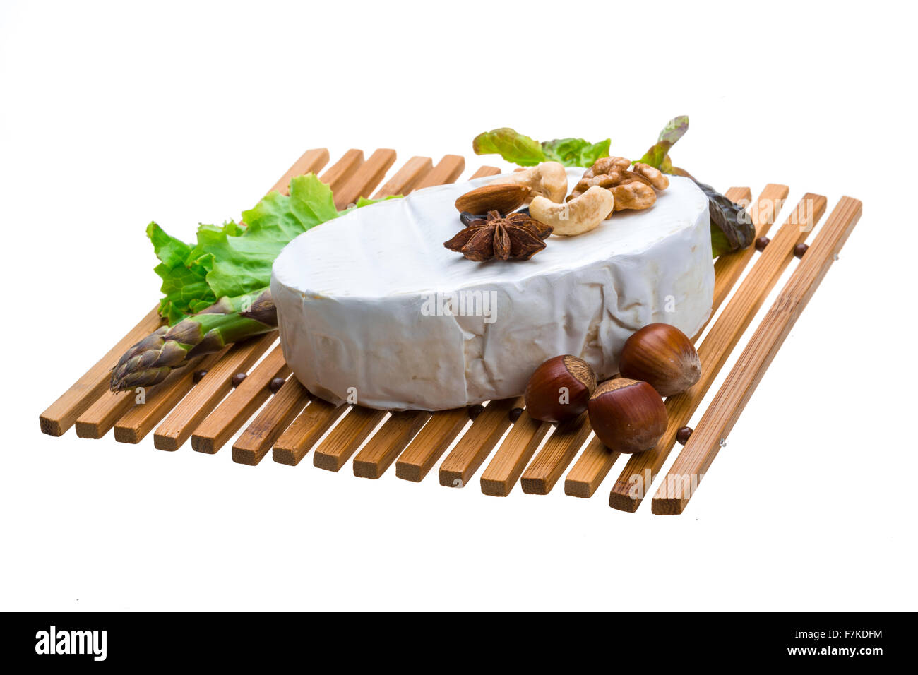 Fresh soft brie cheese Stock Photo - Alamy