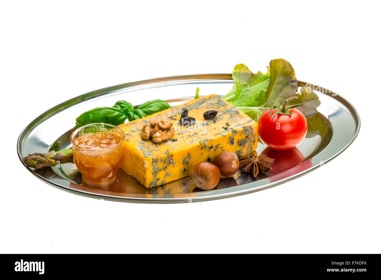 Gold cheese with mould Stock Photo - Alamy