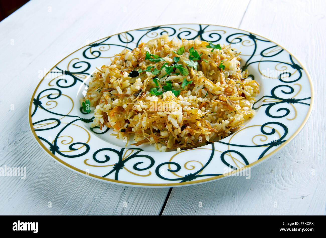 Turkish Pilaf - Sehriyeli pilav Stock Photo - Alamy