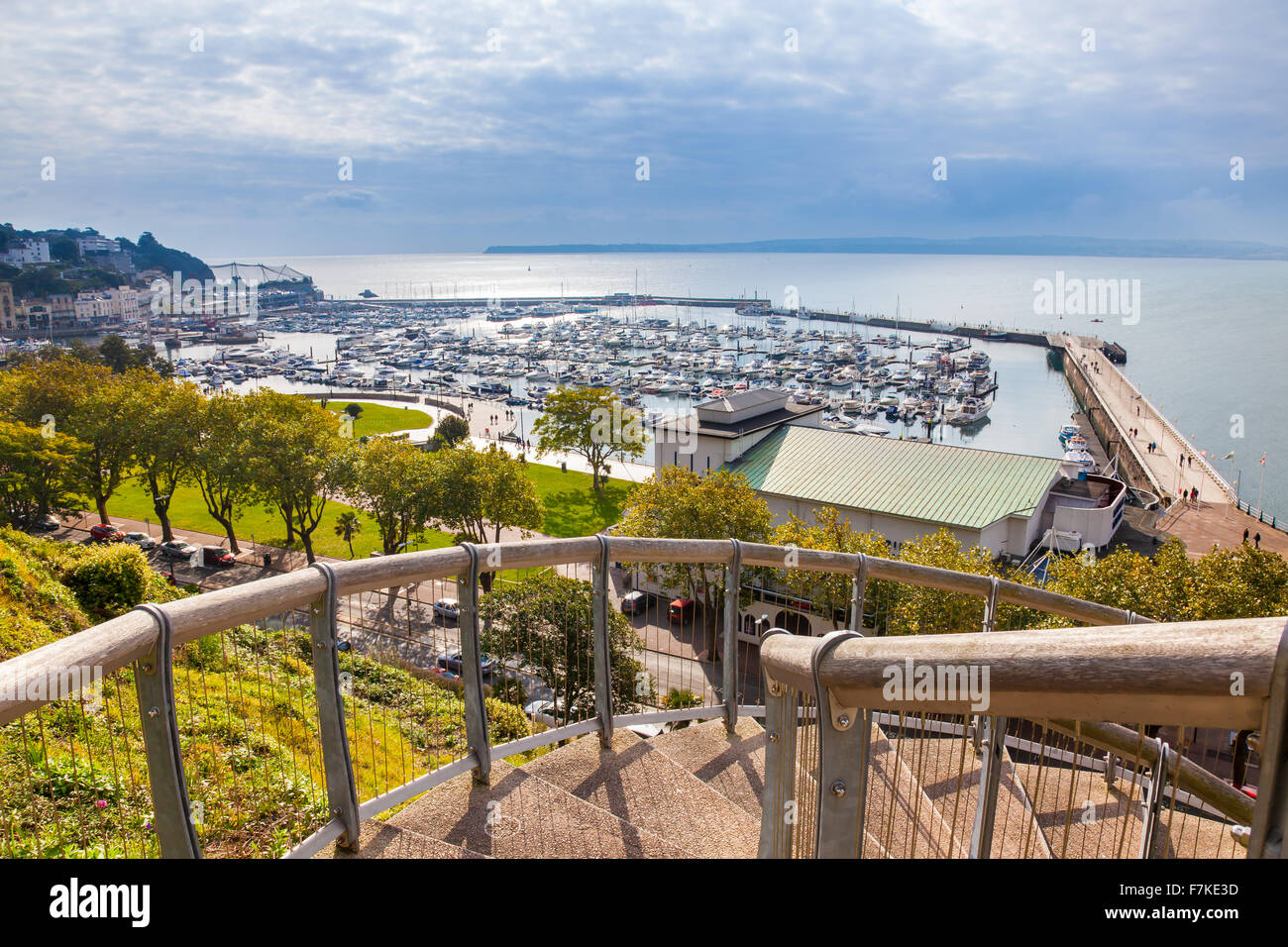 View from Royal Terrace Gardens Torquay Devon England UK Europe Stock ...