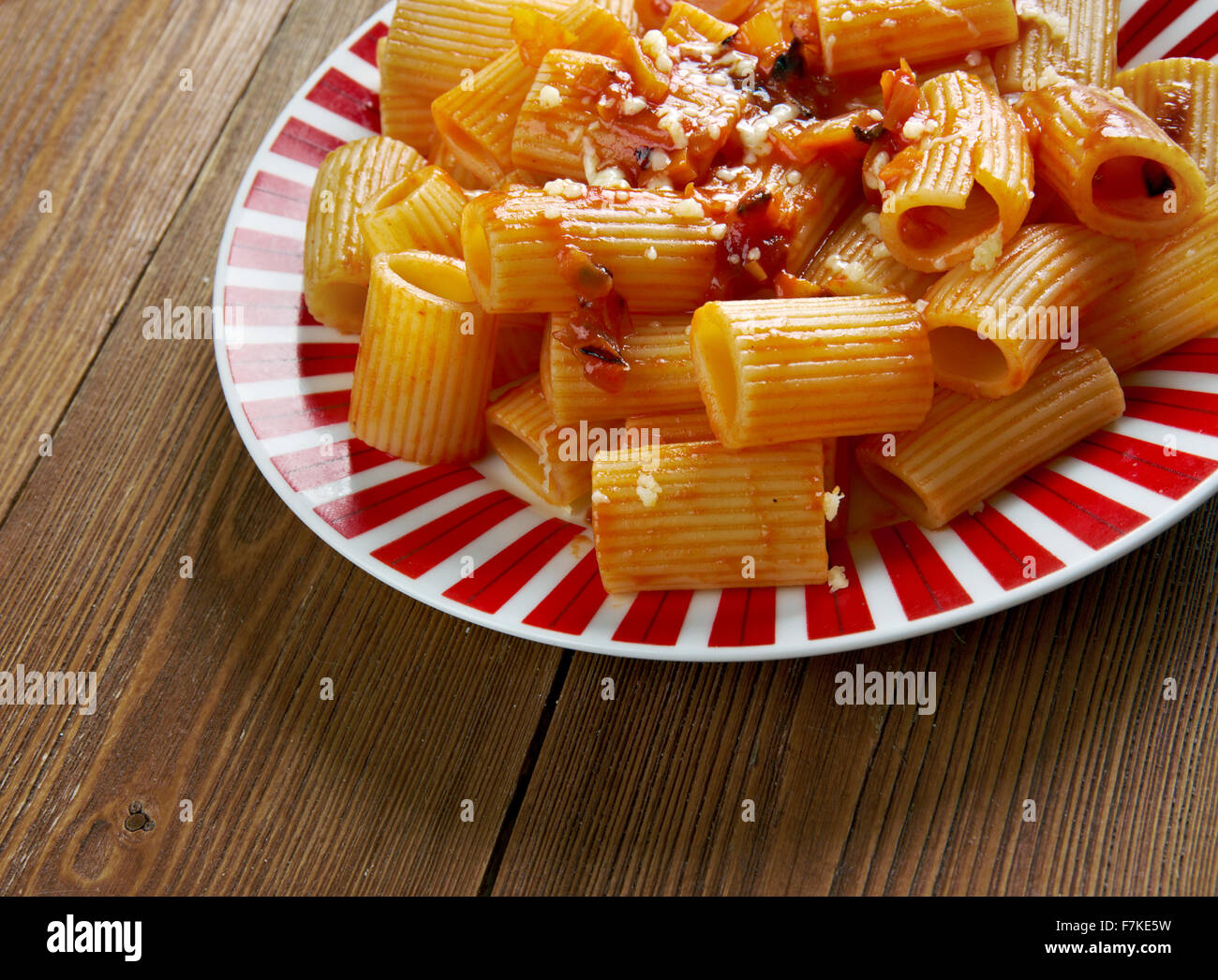 Rigatoni con la Pajata - classic dish of the Roman Cuisine.pajata is ...