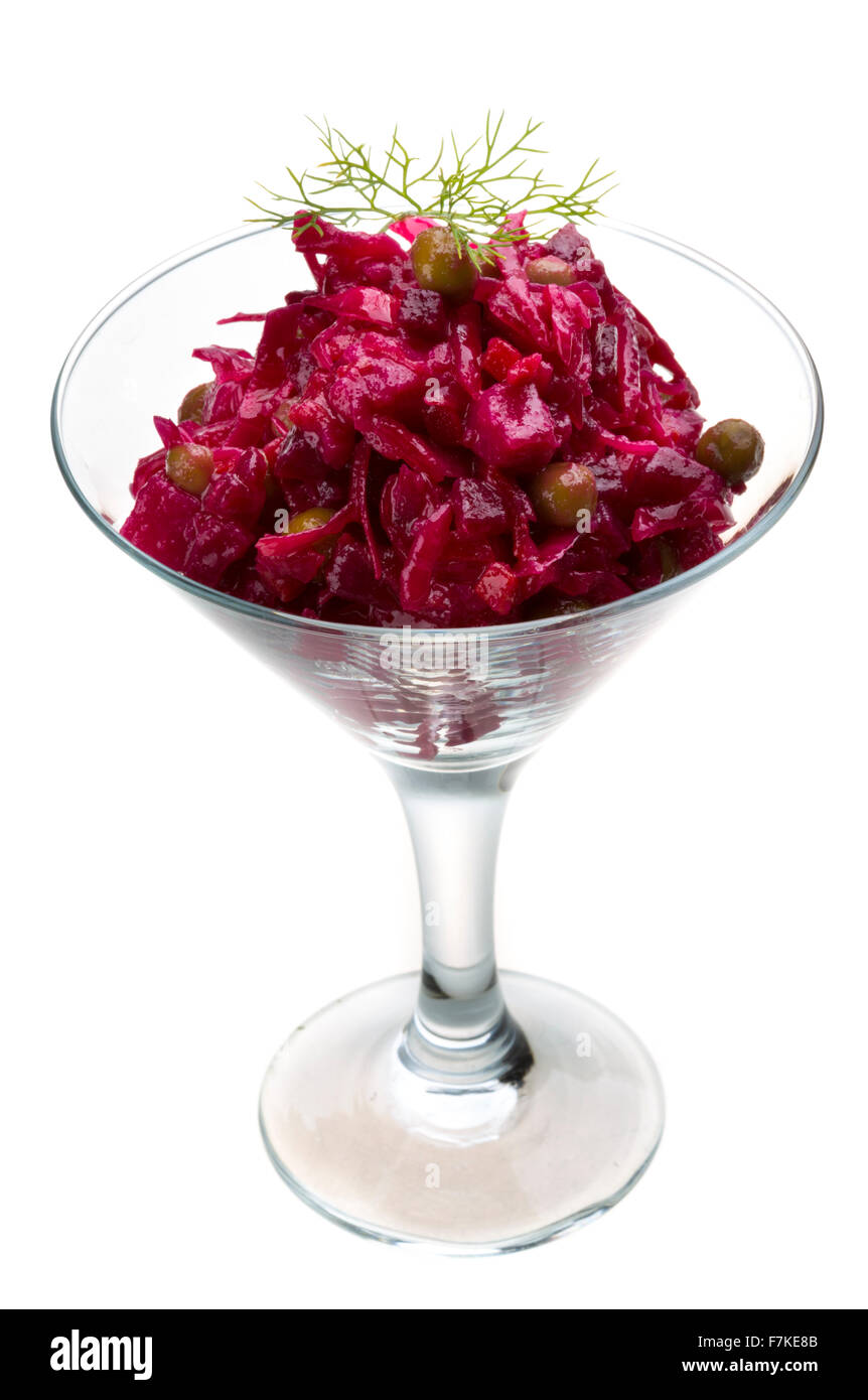 Vinaigrette Russian beetroot salad Stock Photo - Alamy