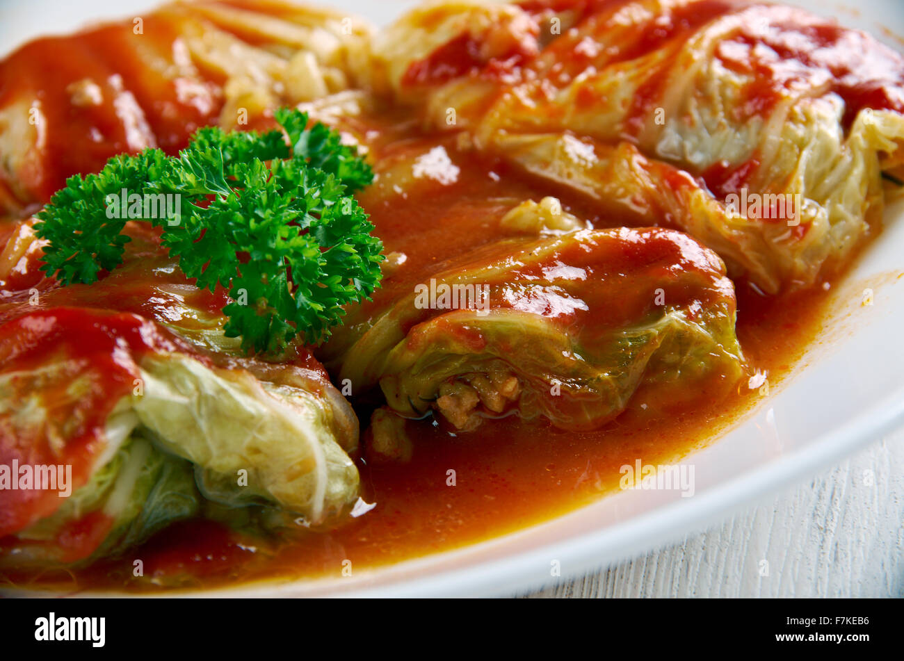 Sarma - dish of grape, cabbage, monk's rhubarb or chard leaves rolled ...
