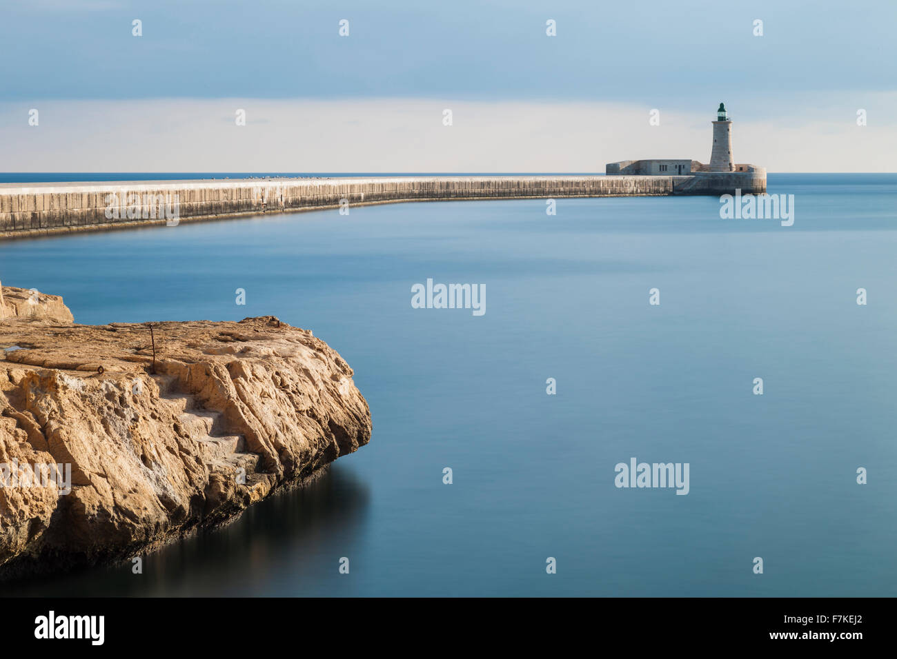 Entrance to Grand Harbour on Malta Stock Photo - Alamy