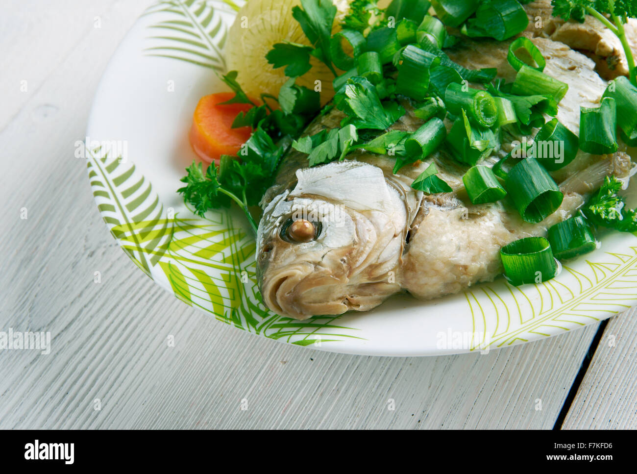 Fish head casserole - seafood dish from China Stock Photo - Alamy