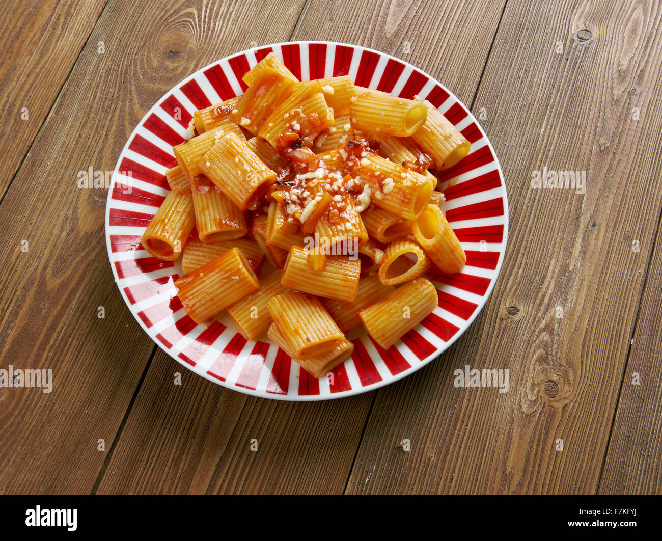 Rigatoni con la Pajata - classic dish of the Roman Cuisine.pajata is ...