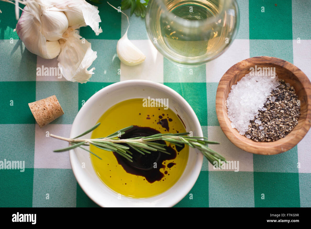 Italian ingredients on a table Stock Photo - Alamy