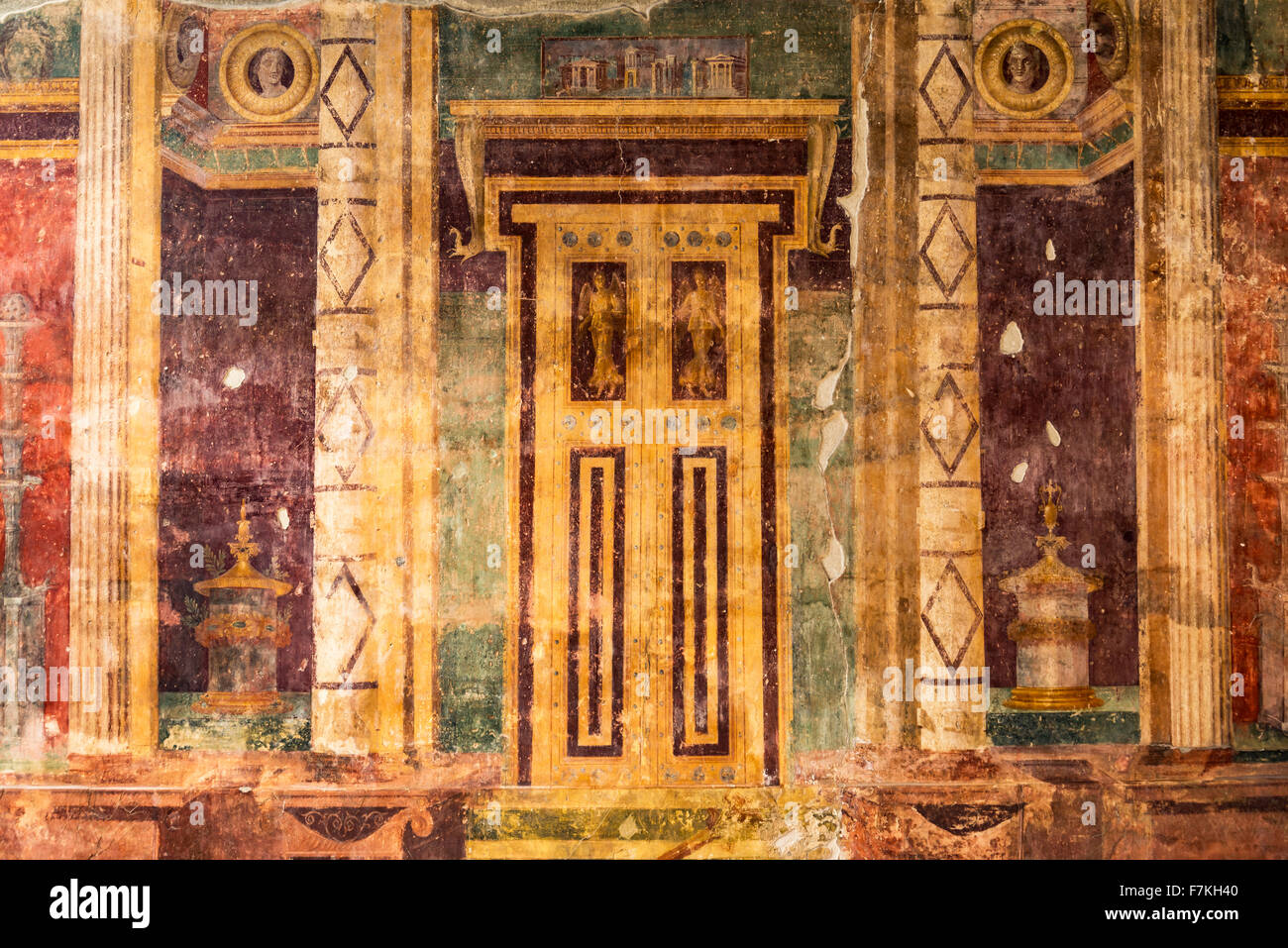 Ancient roman fresco Stock Photo - Alamy