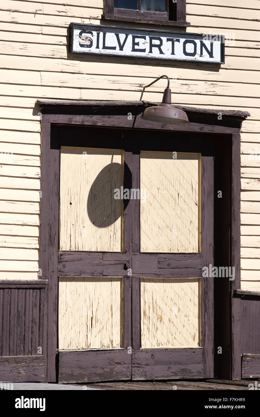 Train depot in Silverton, Colorado Stock Photo - Alamy
