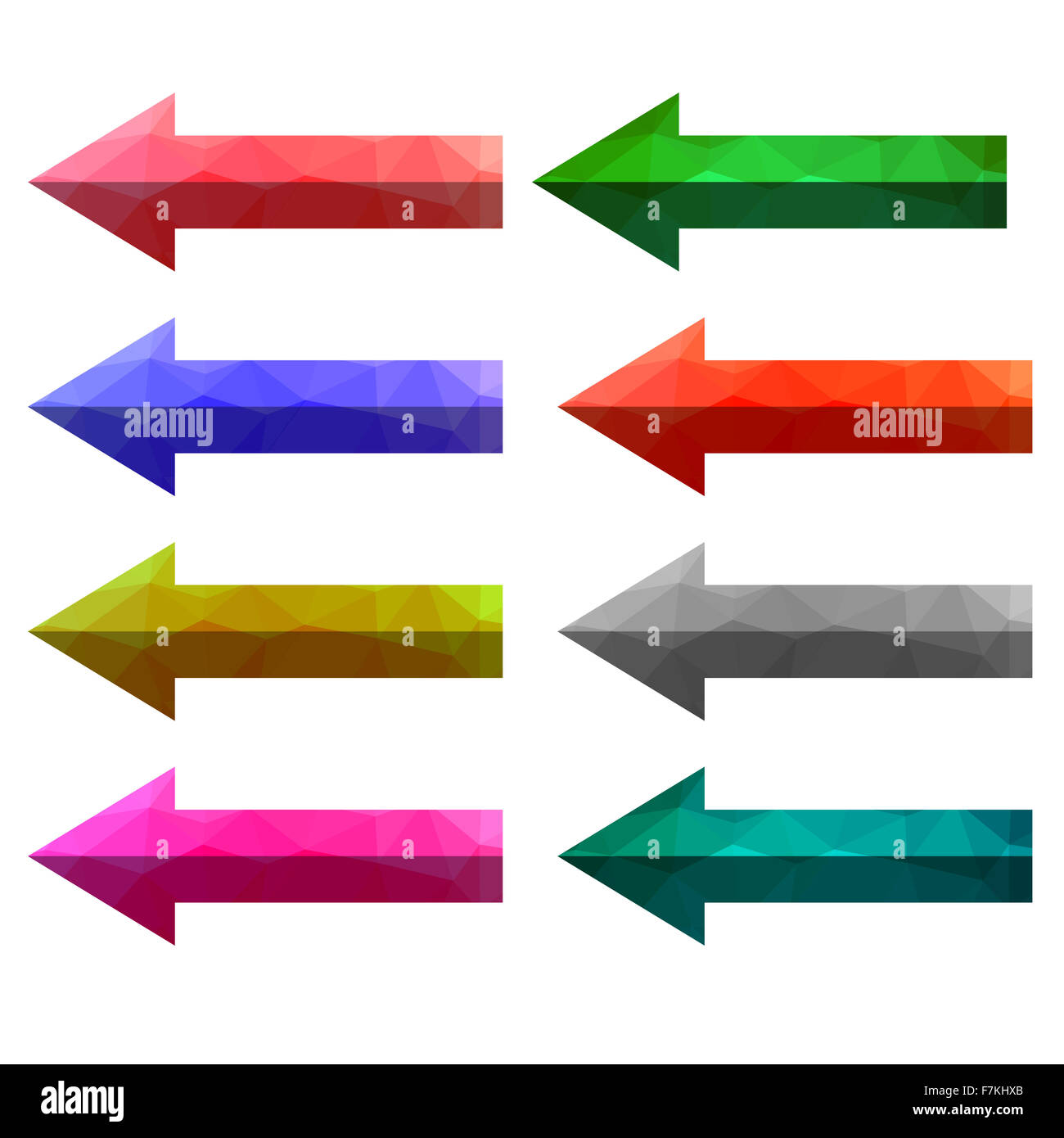 Arrow banner design pink color Cut Out Stock Images & Pictures - Alamy