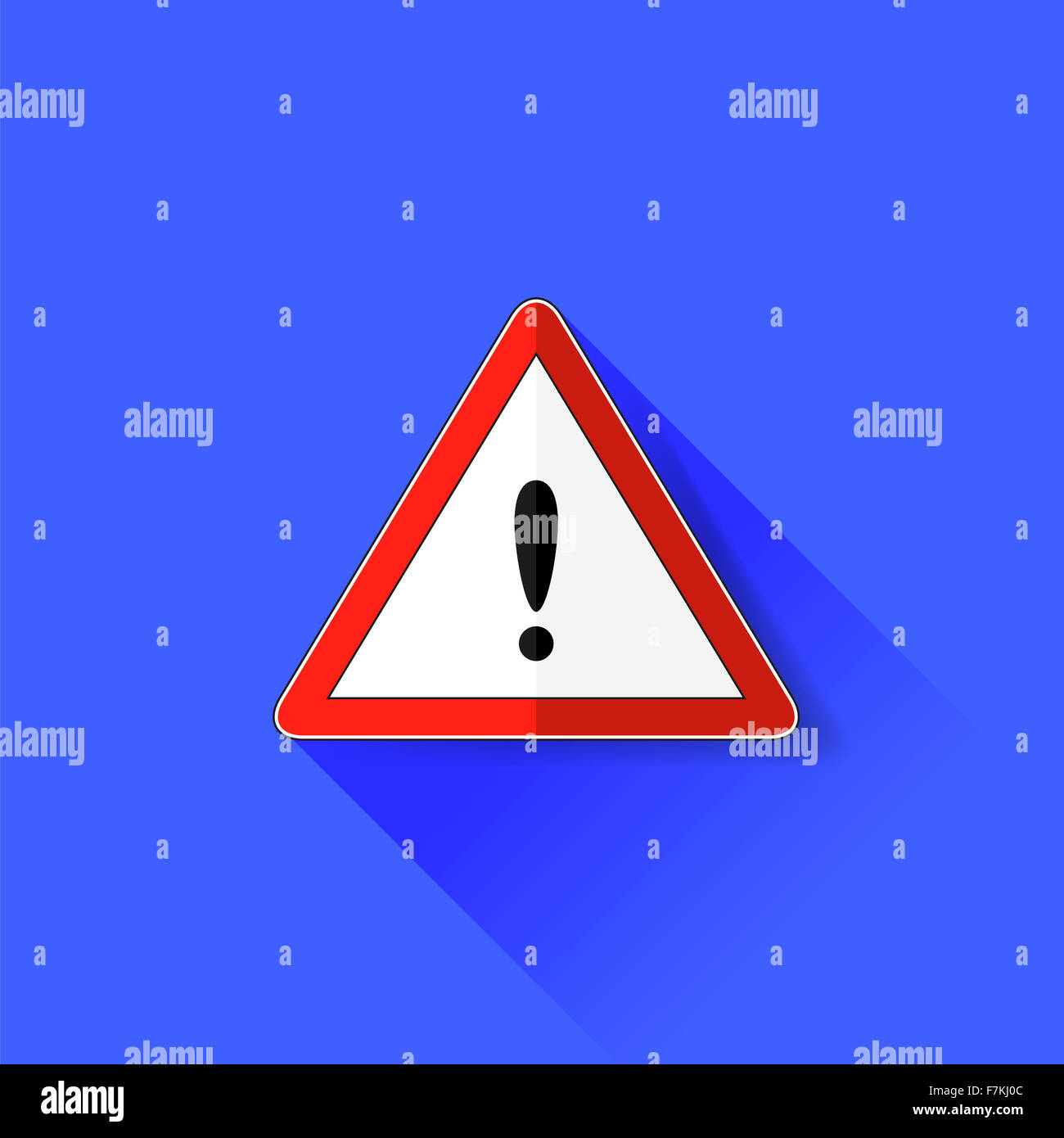Exclamation Danger Sign Stock Photo - Alamy
