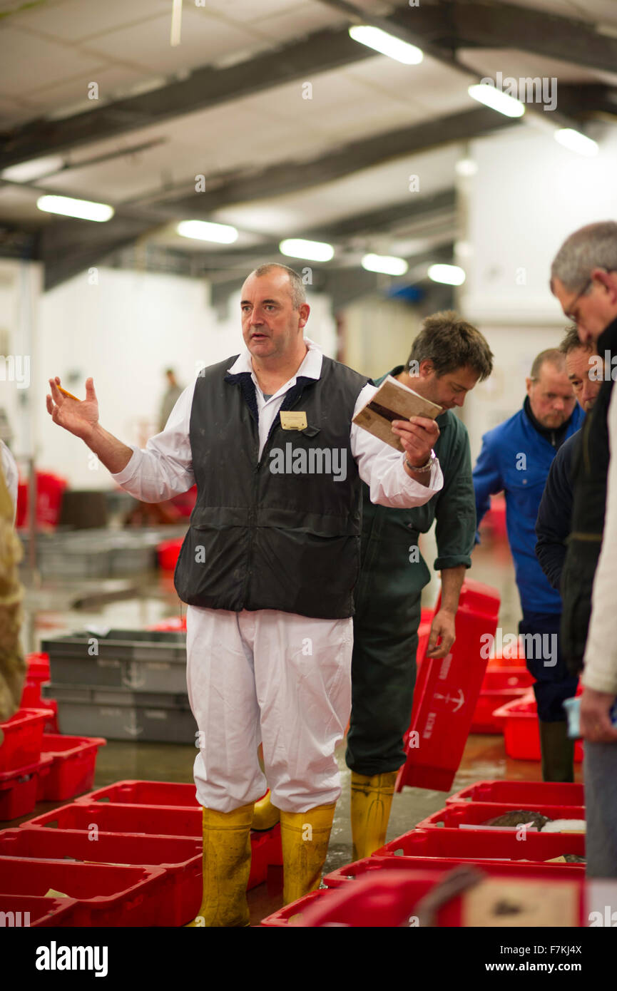 A fish market in Cornwall England Stock Photo - Alamy