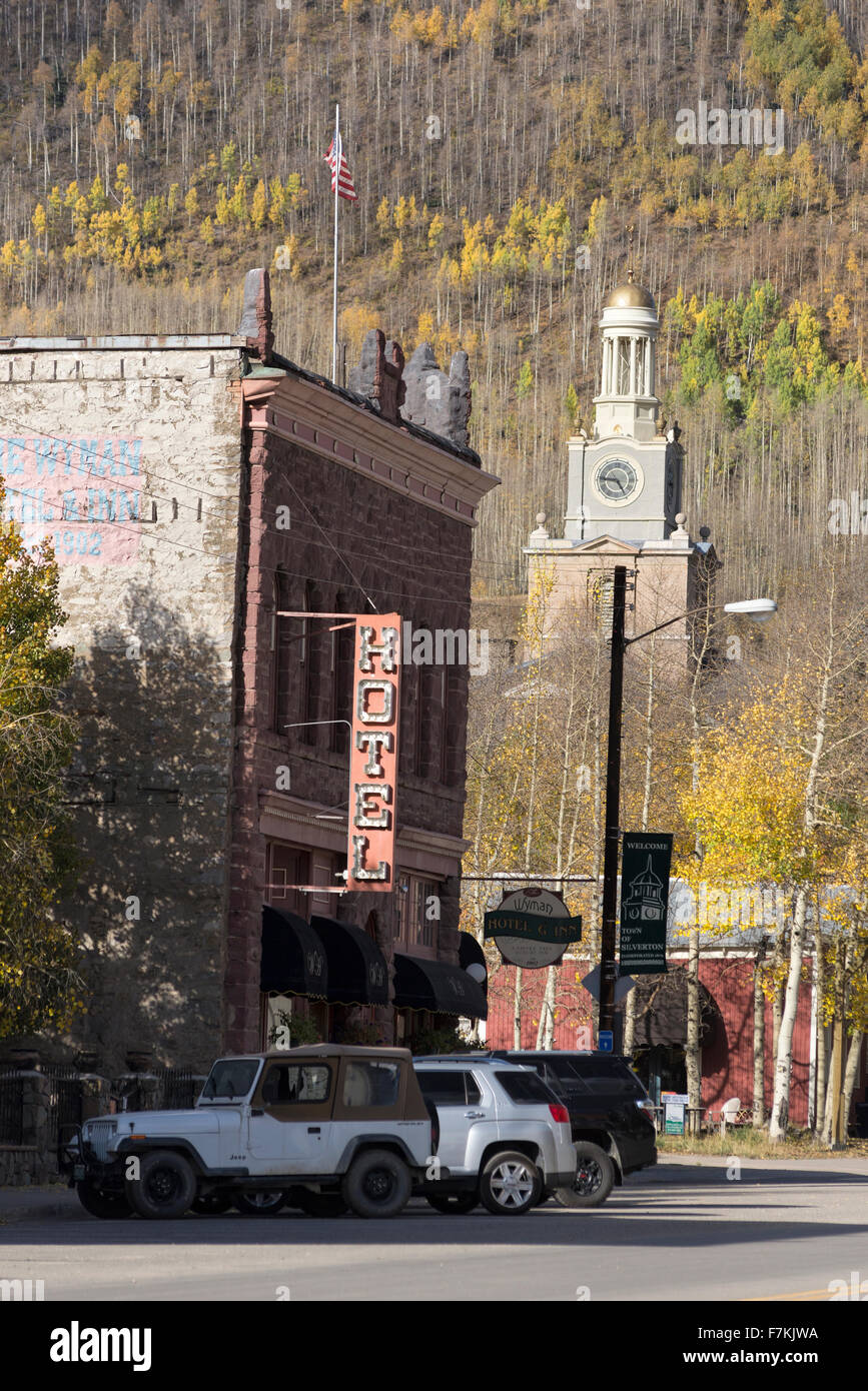 Silverton Colorado's historic downtown Stock Photo - Alamy