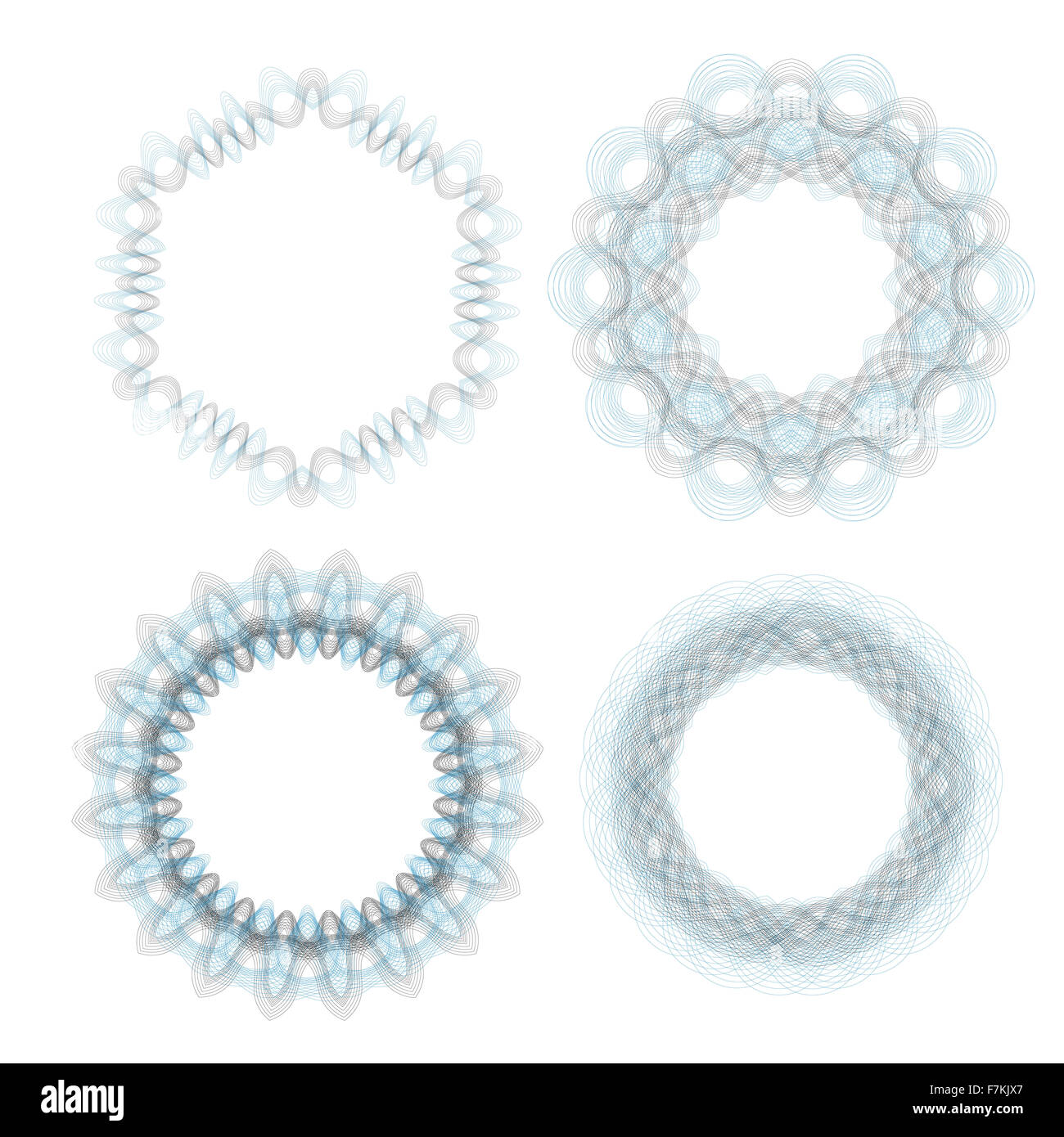 Abstract Wave Circle Frames Stock Photo - Alamy