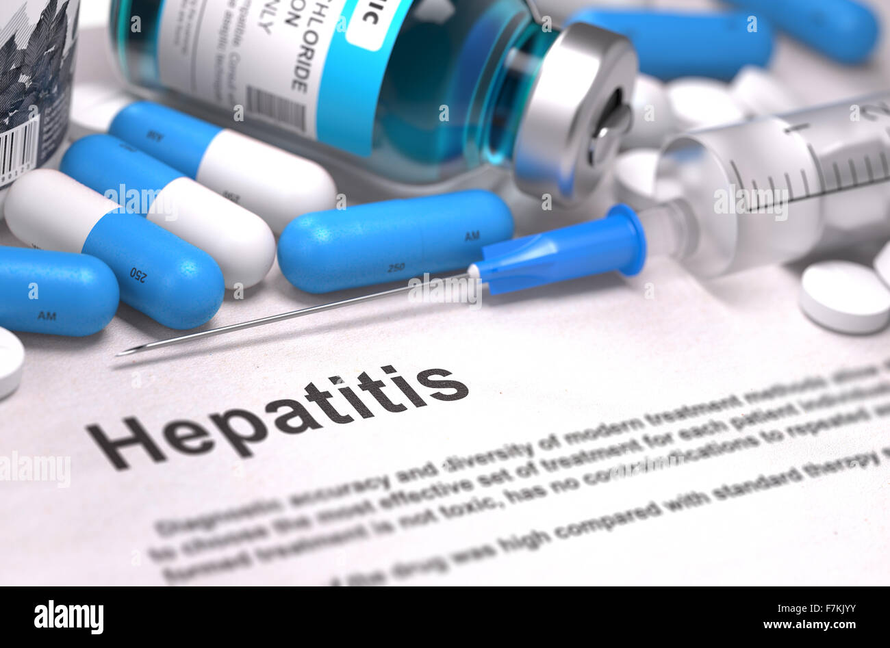 Diagnosis - Hepatitis. Medical Concept Stock Photo - Alamy