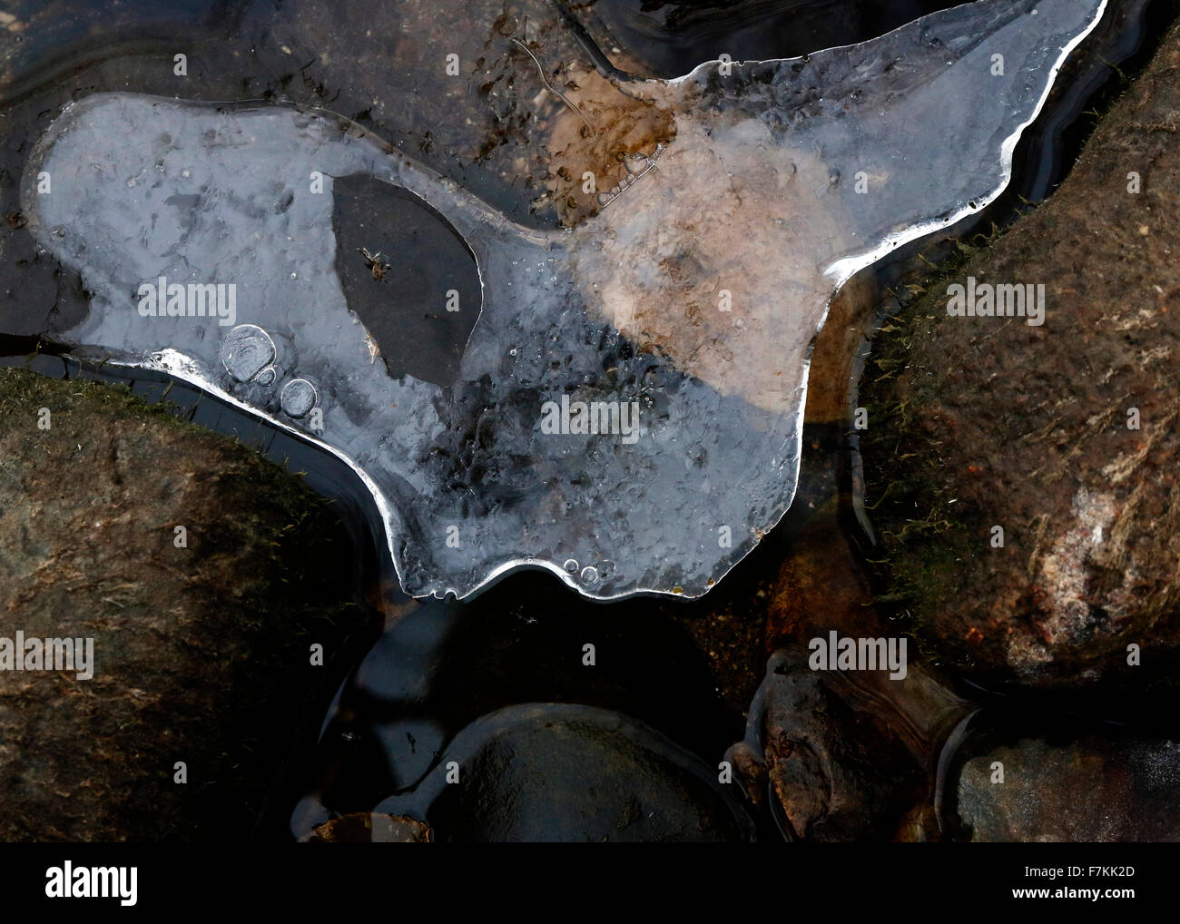 ice formation that looks like a profile Stock Photo - Alamy
