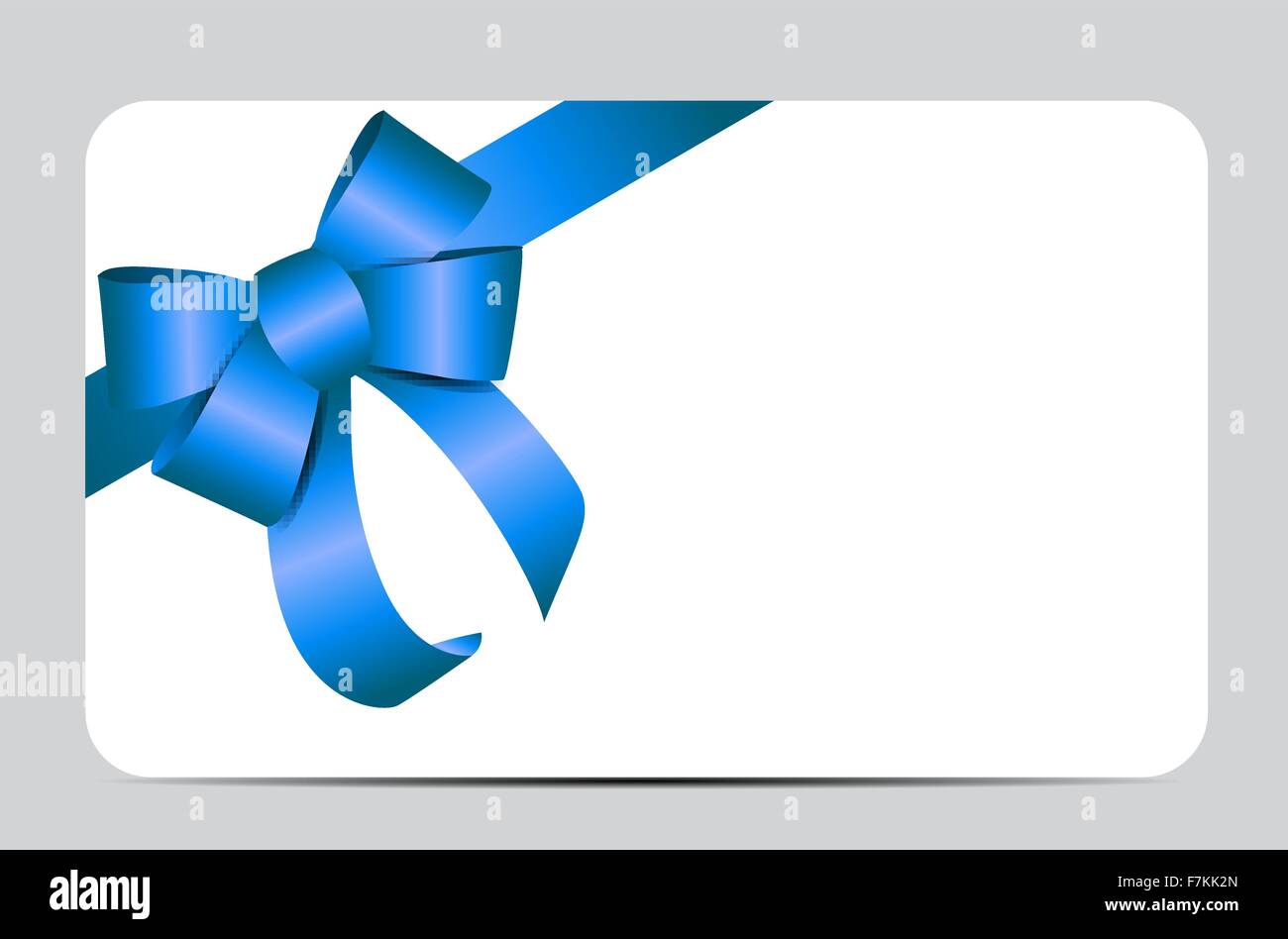 Blue Gift Ribbon. Vector illustration Stock Vector Image & Art - Alamy