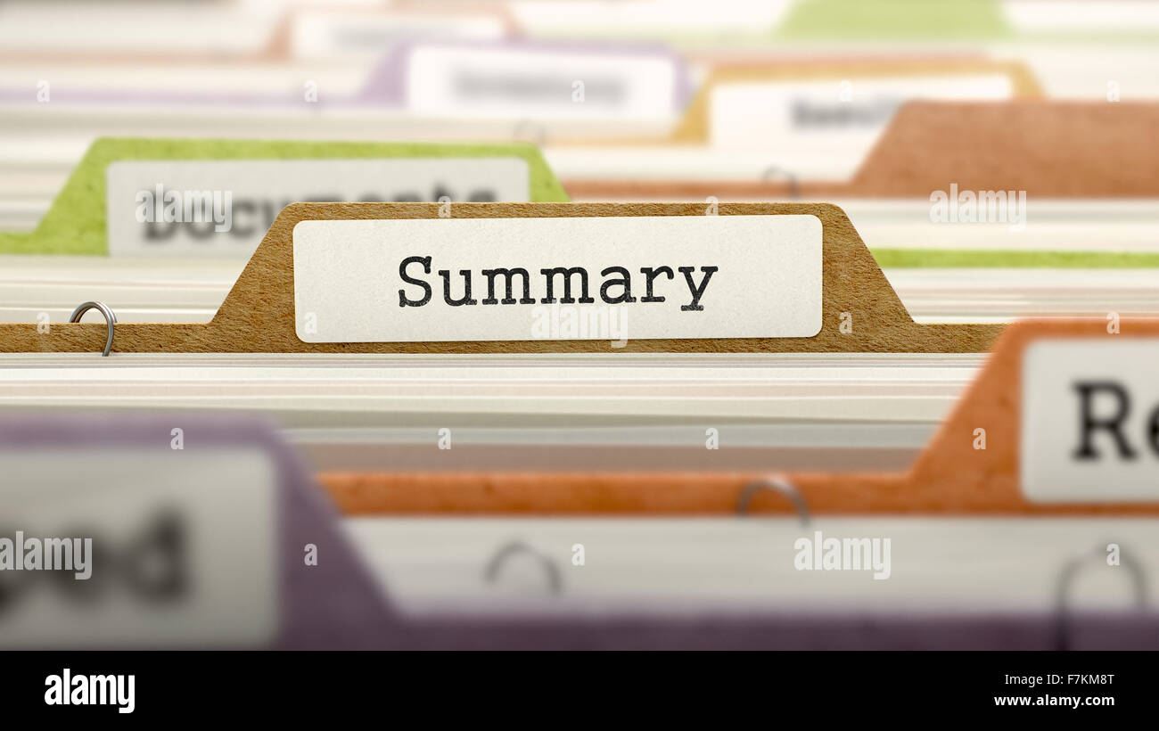 Summary - Folder Name in Directory Stock Photo - Alamy Summary - Folder Name in Directory Stock Photo - Alamy