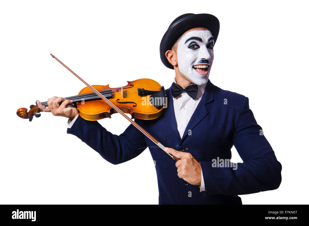 Man with face mask playing violin Stock Photo - Alamy
