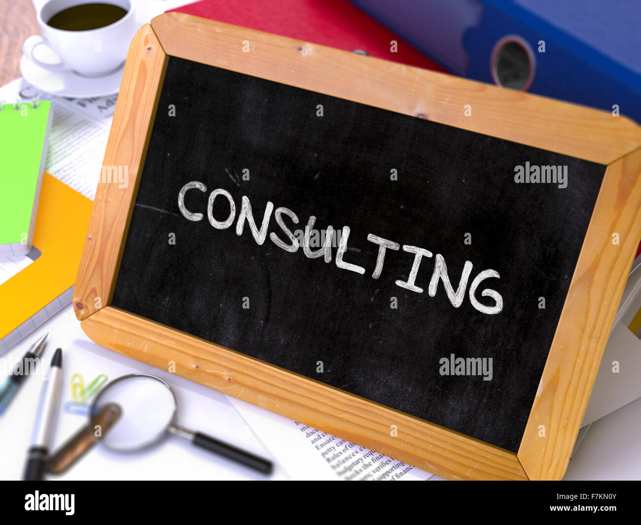 Consulting Concept Hand Drawn on Chalkboard Stock Photo - Alamy