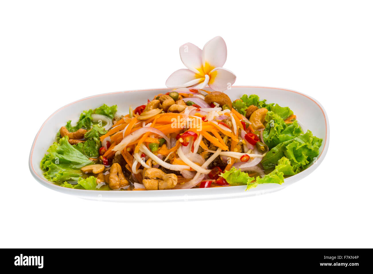 Thai Catfish salad Stock Photo - Alamy