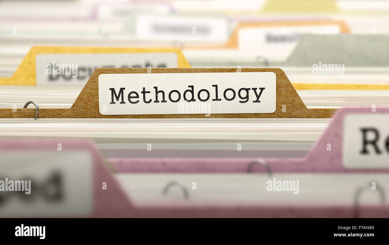 Methodology Concept on File Label Stock Photo - Alamy