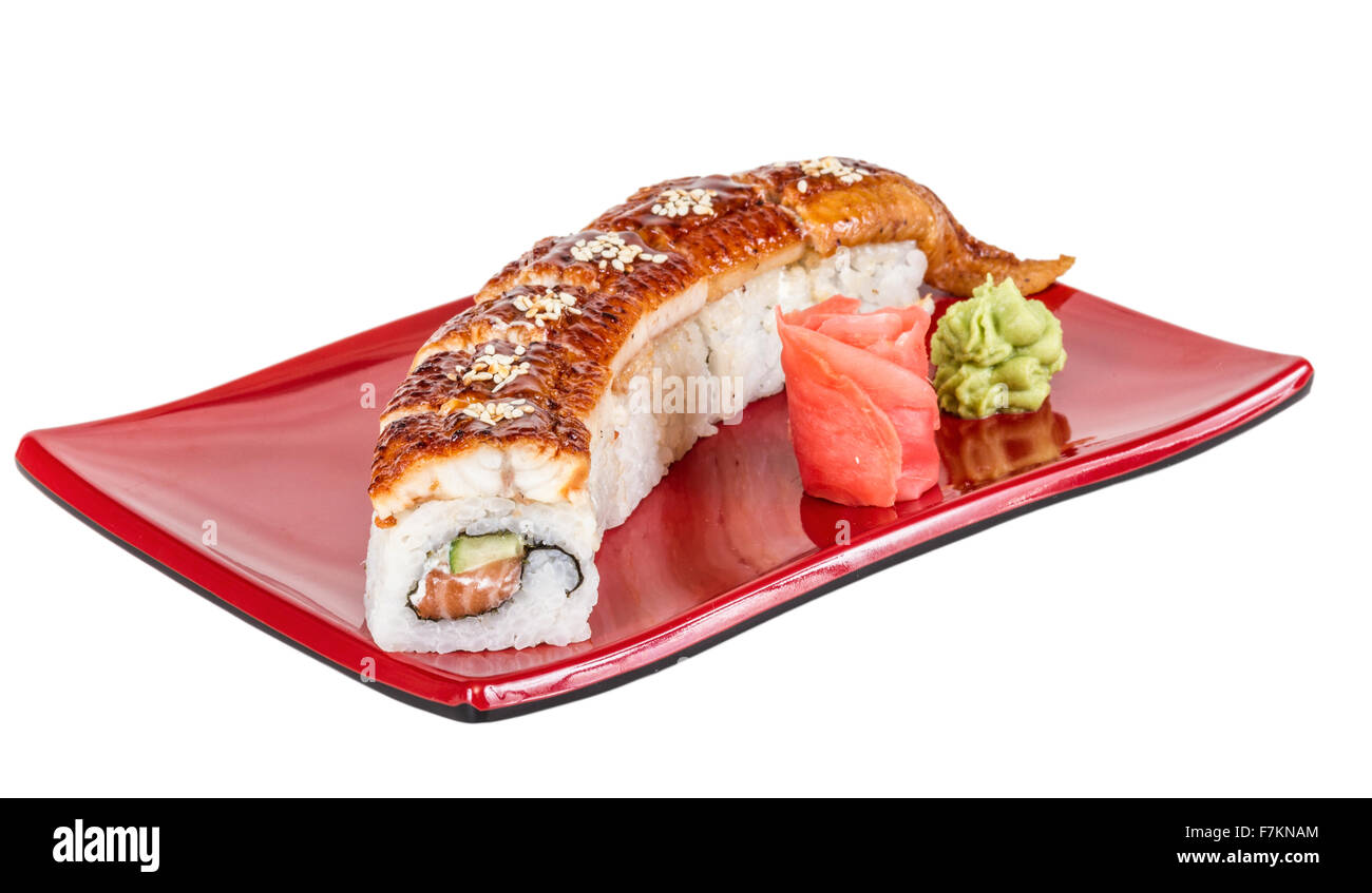 Japanese traditional Cuisine - Maki Roll with Cucumber , Cream Cheese ...