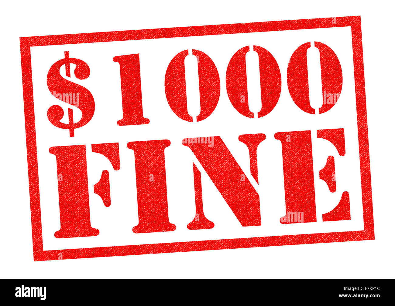 $1000 FINE red Rubber Stamp over a white background Stock Photo - Alamy