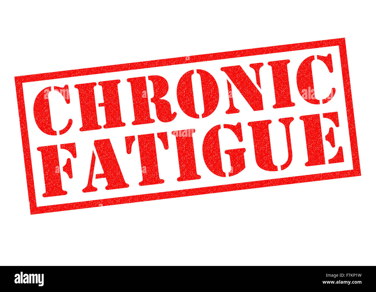 CHRONIC FATIQUE red Rubber Stamp over a white background Stock Photo ...
