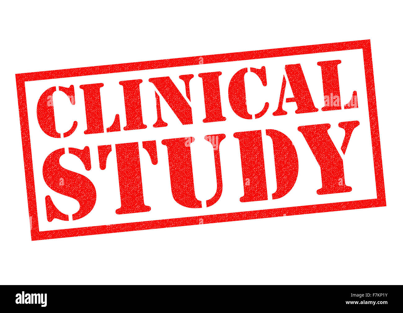 CLINICAL STUDY red Rubber Stamp over a white background Stock Photo - Alamy