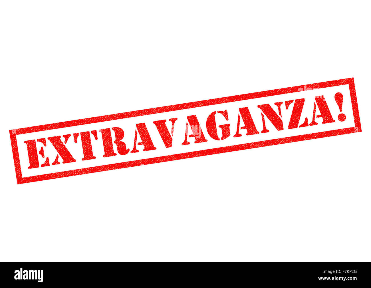 EXTRAVAGANZA! red Rubber Stamp over a white background Stock Photo - Alamy