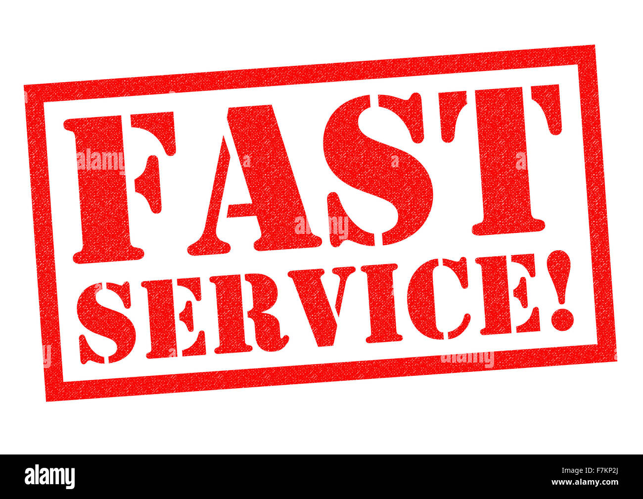 FAST SERVICE! red Rubber Stamp over a white background Stock Photo - Alamy