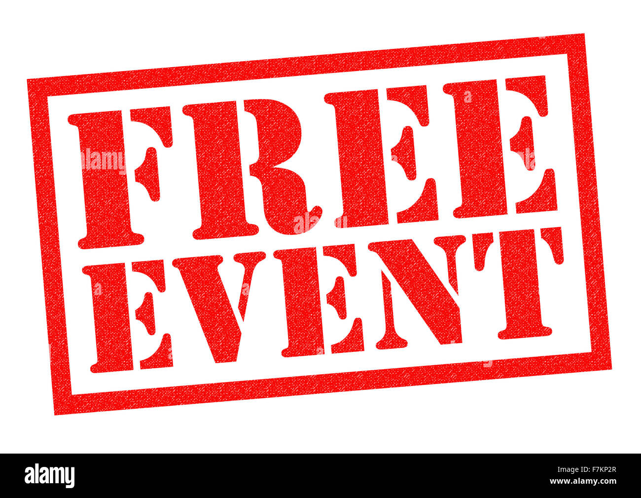 FREE EVENT red Rubber Stamp over a white background Stock Photo - Alamy