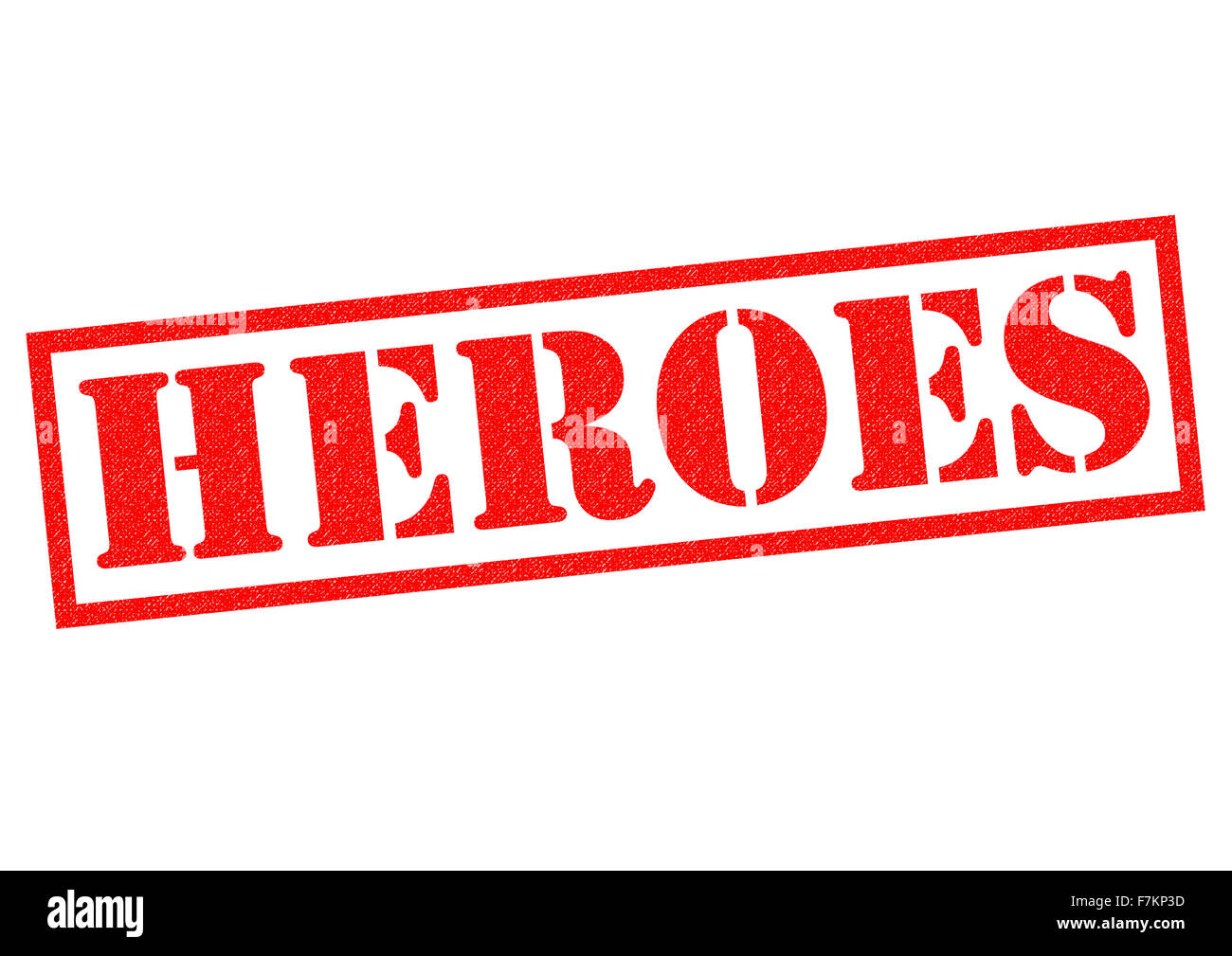 HEROES red Rubber Stamp over a white background Stock Photo - Alamy
