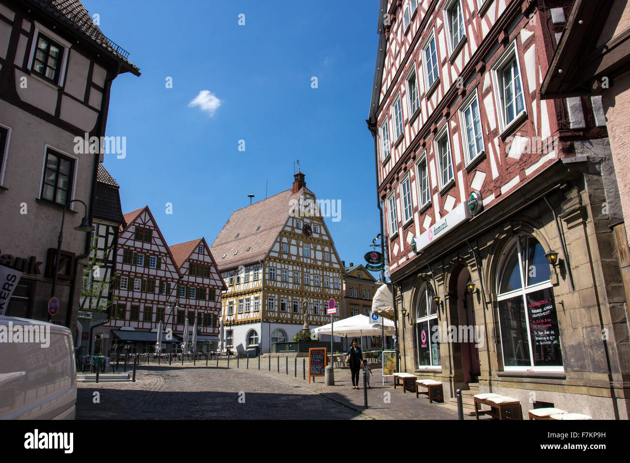 Leonberg street scene Stock Photo - Alamy