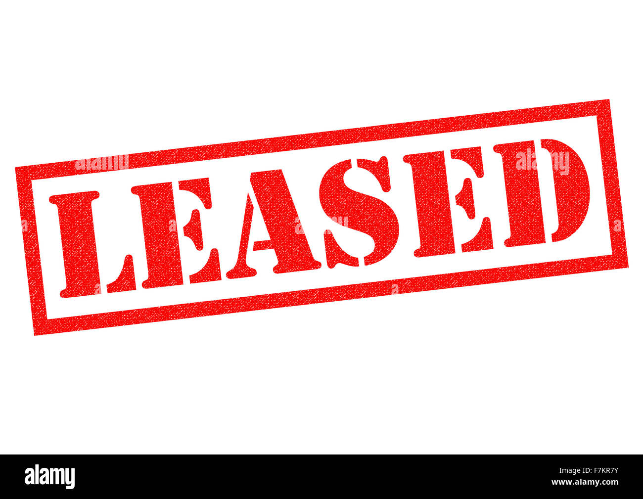 LEASED red Rubber Stamp over a white background Stock Photo - Alamy