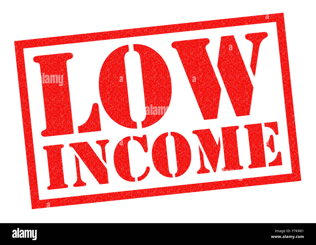 LOW INCOME red Rubber Stamp over a white background Stock Photo - Alamy