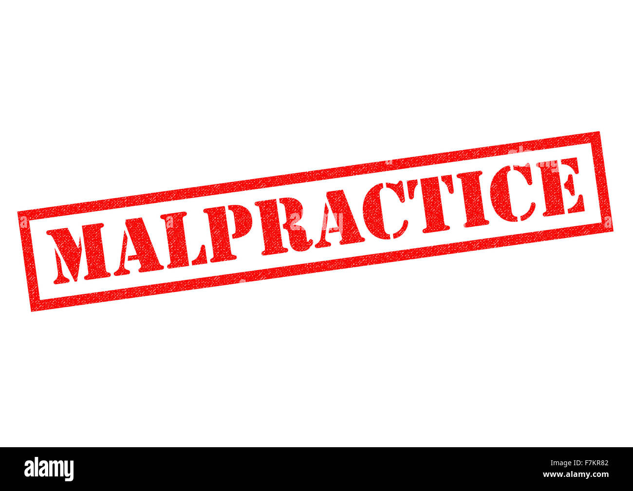 MALPRACTICE red Rubber Stamp over a white background Stock Photo - Alamy