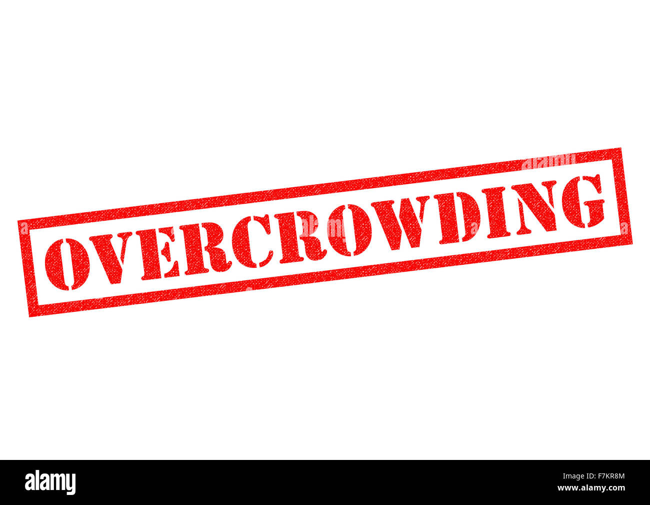 OVERCROWDING red Rubber Stamp over a white background Stock Photo - Alamy